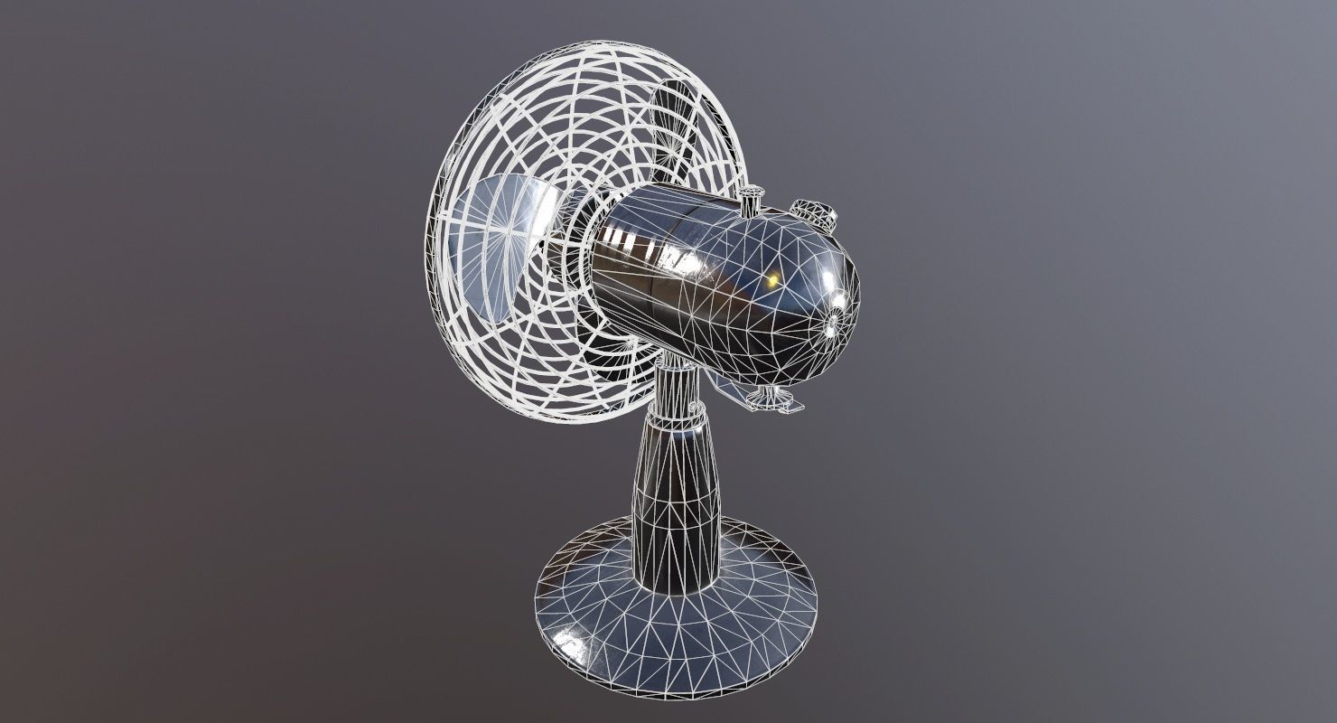 3D model Desk Fan Game Ready VR / AR / low-poly | CGTrader