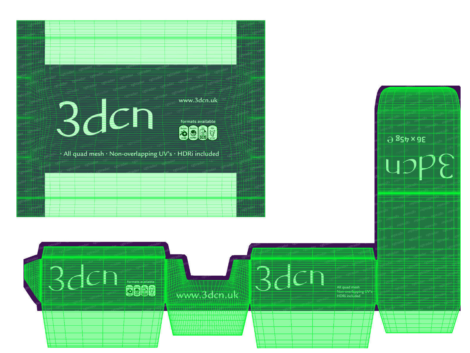 Candy bars with shelf ready display trays Dairy Milk 3D model | CGTrader