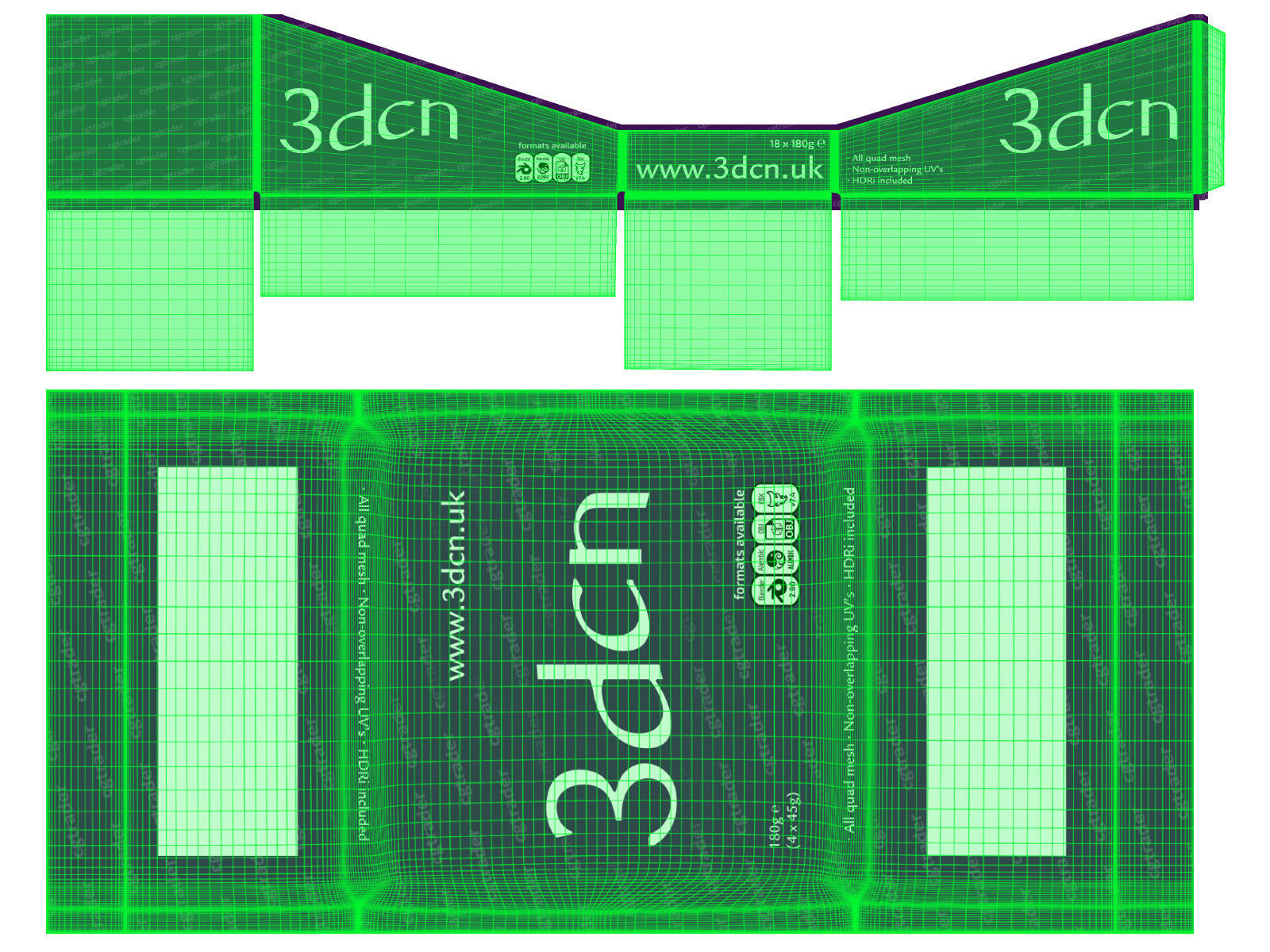 Candy bars with shelf ready display trays Dairy Milk 3D model | CGTrader