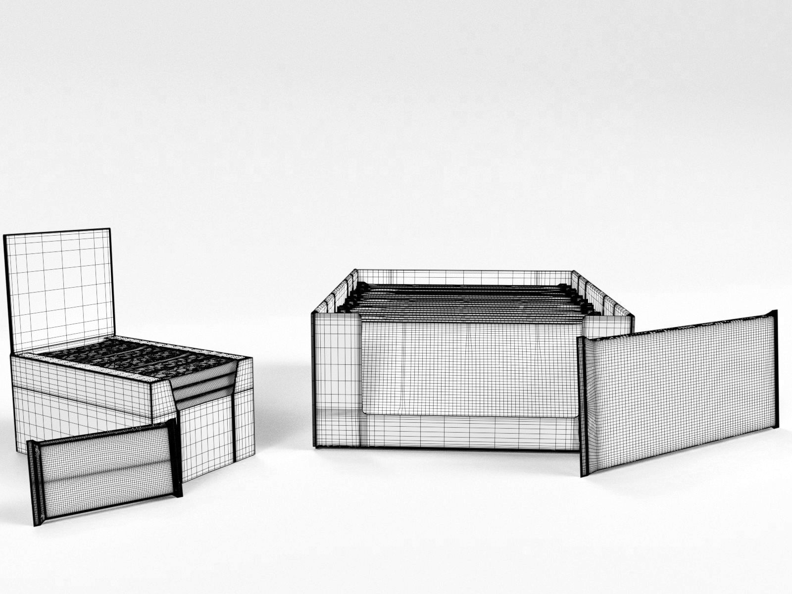 Candy bars with shelf ready display trays kit kat 3D model | CGTrader