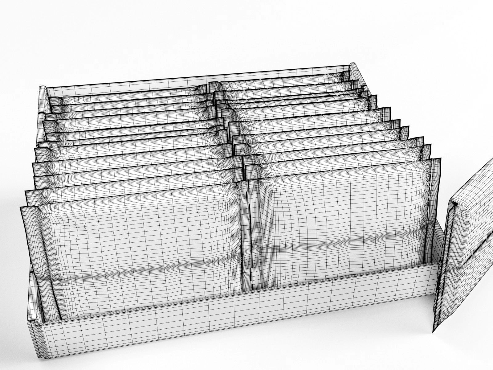 Candy bars with shelf ready display trays mars 3D model | CGTrader