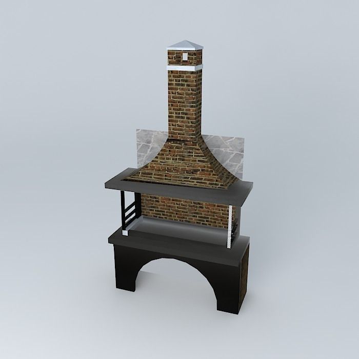 Old style barbeque 3D model | CGTrader