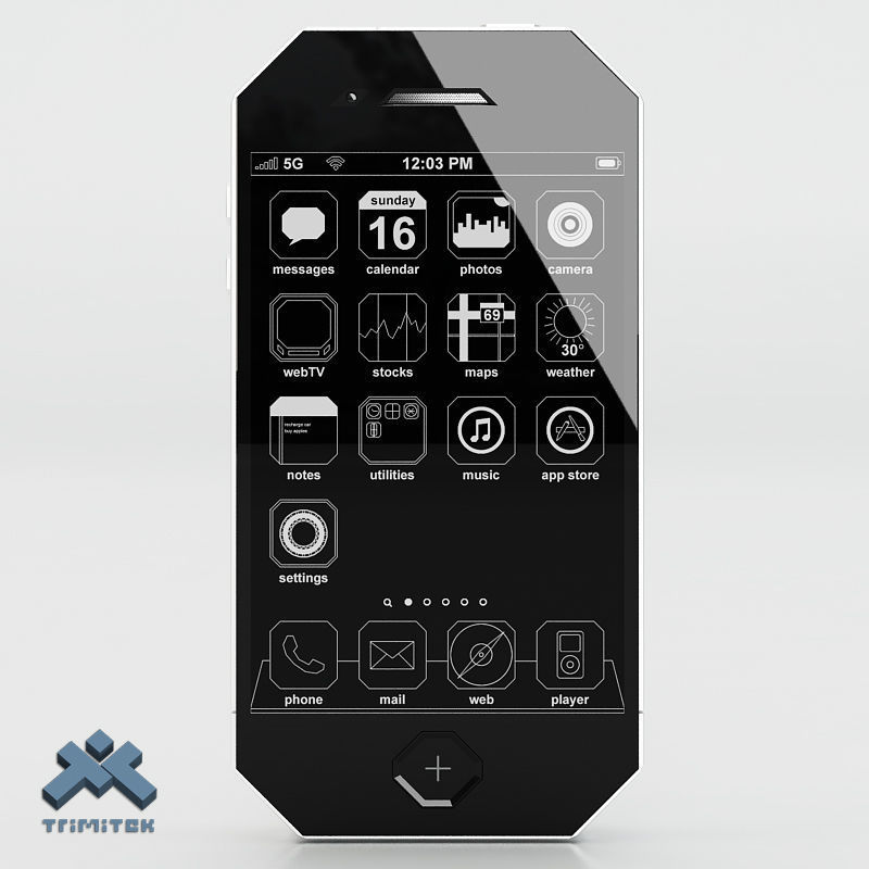 3D model Generic Phone Concept Design VR / AR / low-poly | CGTrader