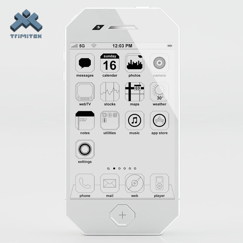 3D model Generic Phone Concept Design VR / AR / low-poly | CGTrader