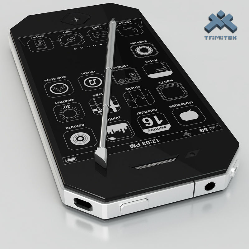 3D model Generic Phone Concept Design VR / AR / low-poly | CGTrader