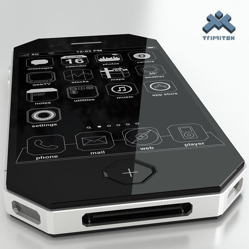 3D model Generic Phone Concept Design VR / AR / low-poly | CGTrader