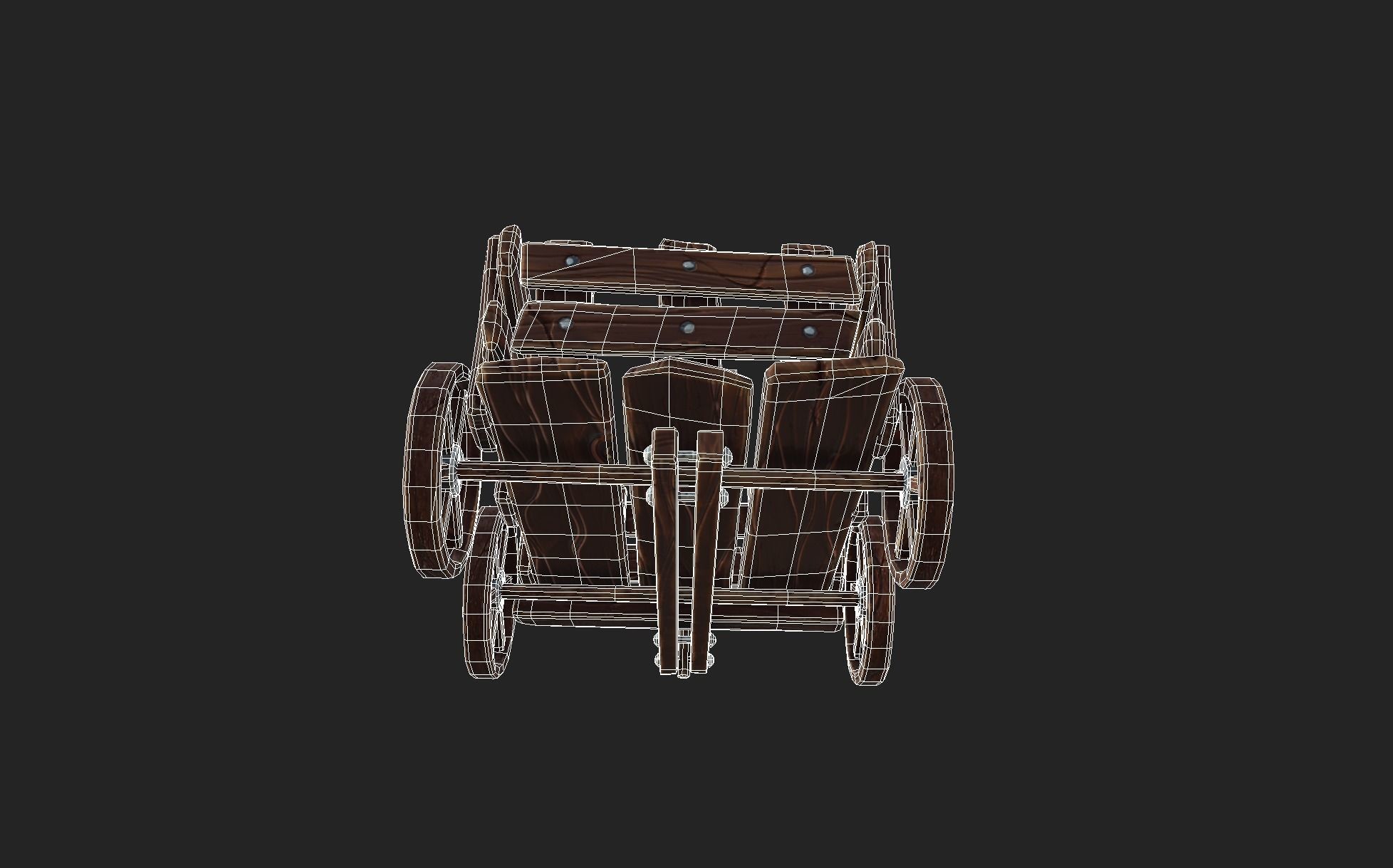 3D model Stylized Hand-Cart VR / AR / low-poly | CGTrader