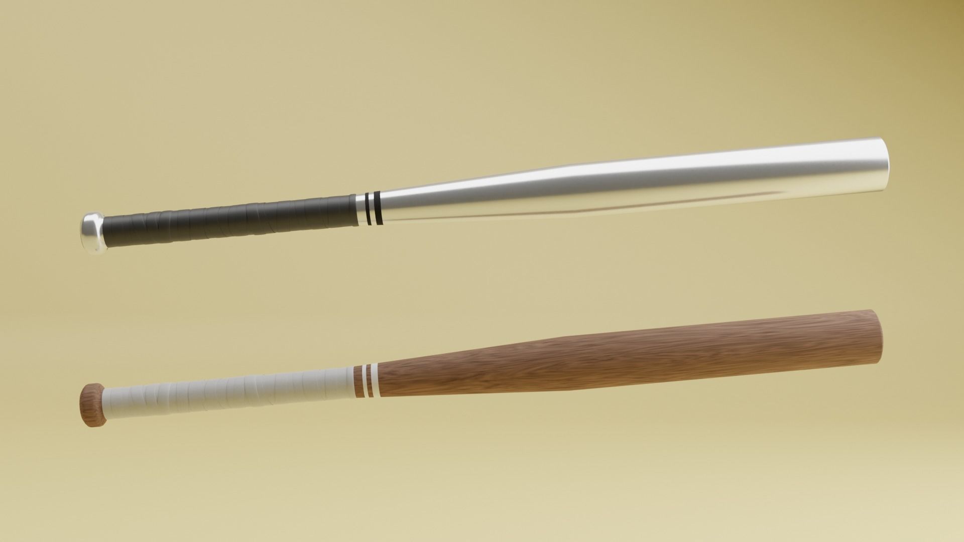 Baseball bats free 3D model | CGTrader
