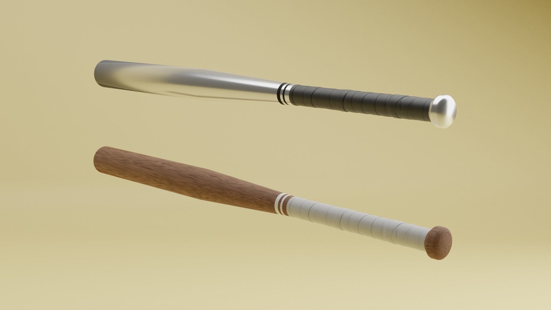 Baseball bats free 3D model | CGTrader