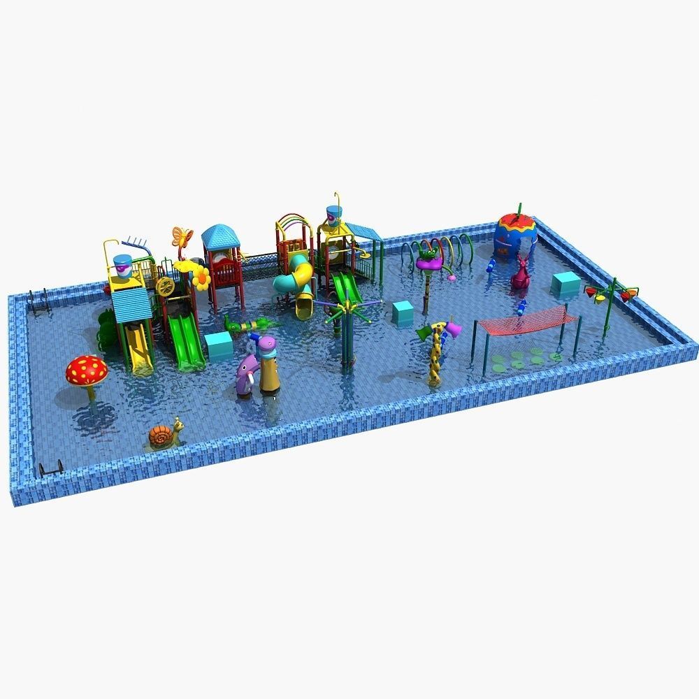 3D model Amusement Park 30 - Water Park | CGTrader