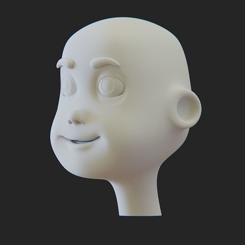 3d Cartoon Head Shapes