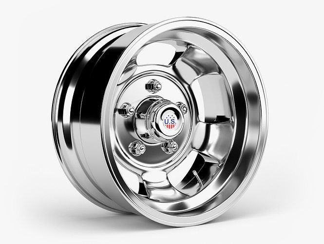 3D model US Indy Mag Wheel VR / AR / low-poly | CGTrader