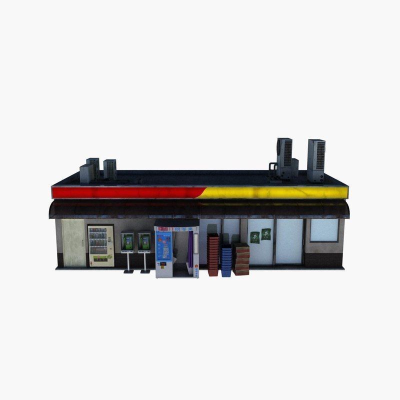3D Convenience Store | CGTrader