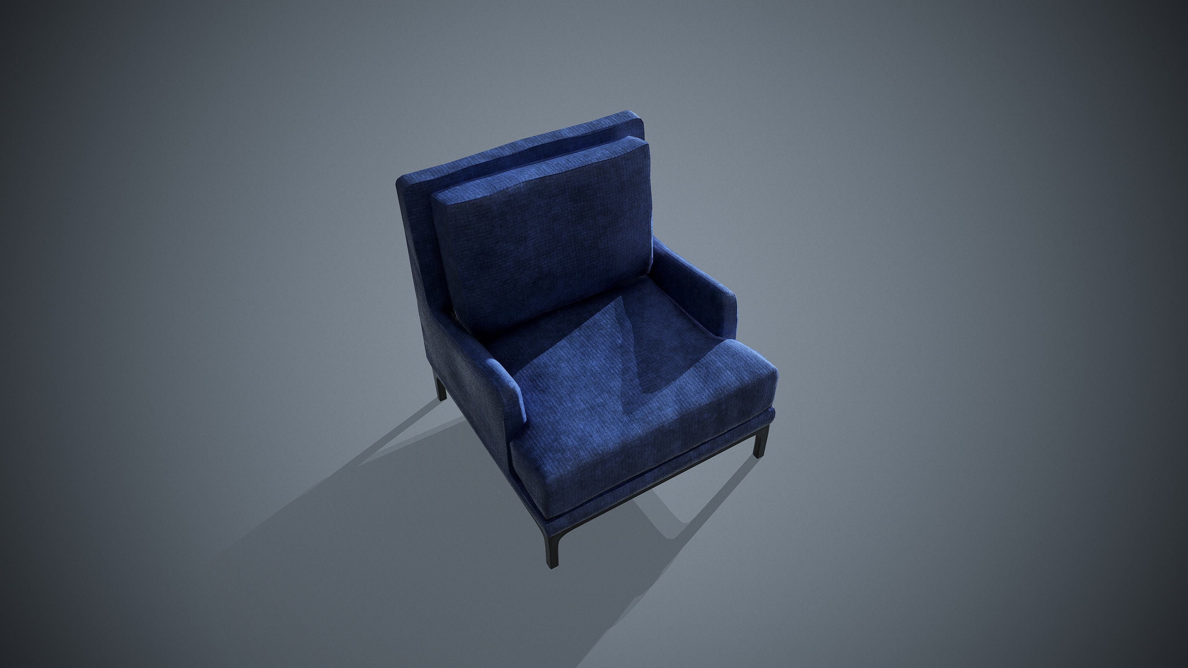 3D model Gameready Armchair - Low Poly chair VR / AR / low-poly | CGTrader