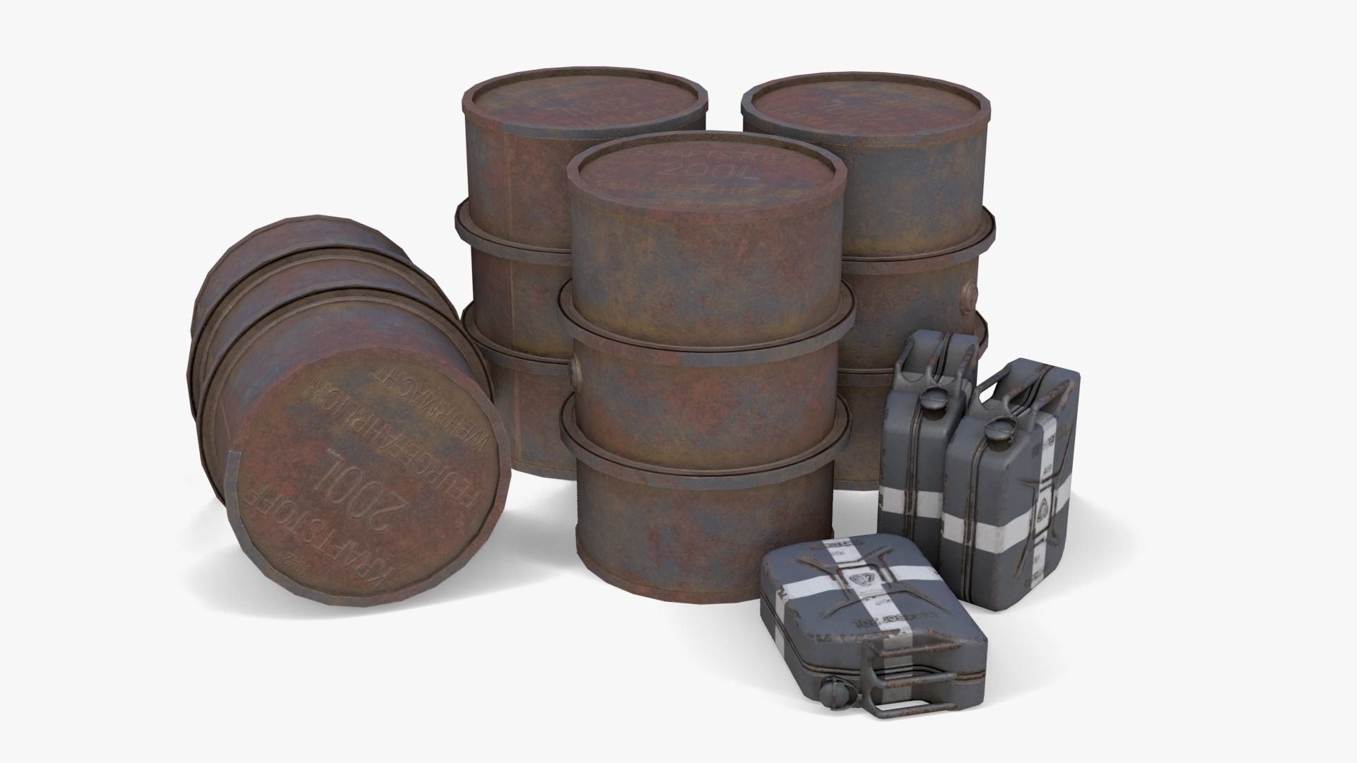 3D model WW2 Water Storage Assets 02 VR / AR / low-poly | CGTrader