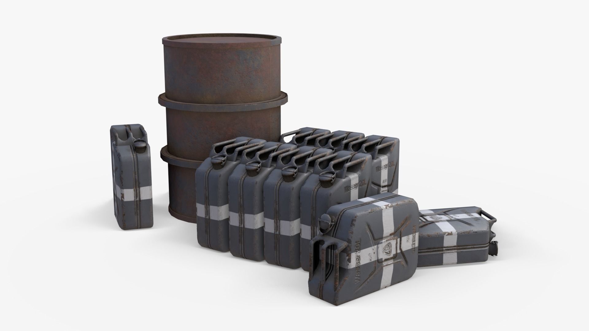 3D model WW2 Water Storage Assets 02 VR / AR / low-poly | CGTrader