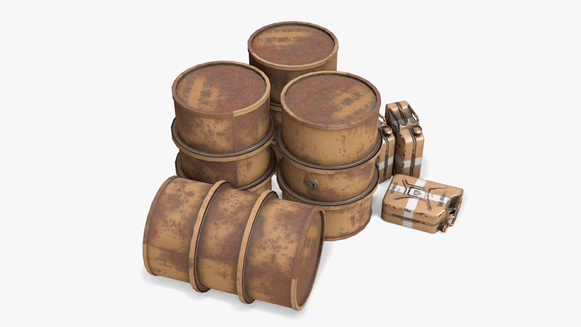 3D model WW2 Water Storage Assets 01 VR / AR / low-poly | CGTrader