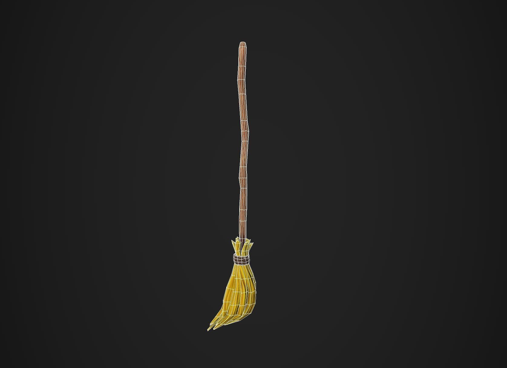 3D model Low-poly 3D model of Stylized Broom VR / AR / low-poly | CGTrader