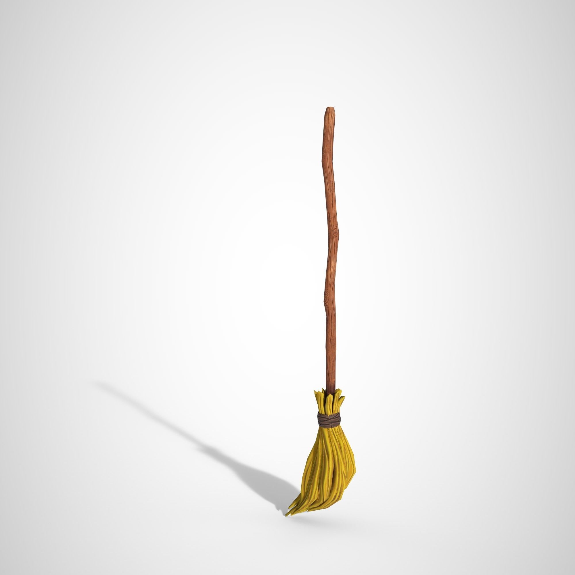 3D model Low-poly 3D model of Stylized Broom VR / AR / low-poly | CGTrader