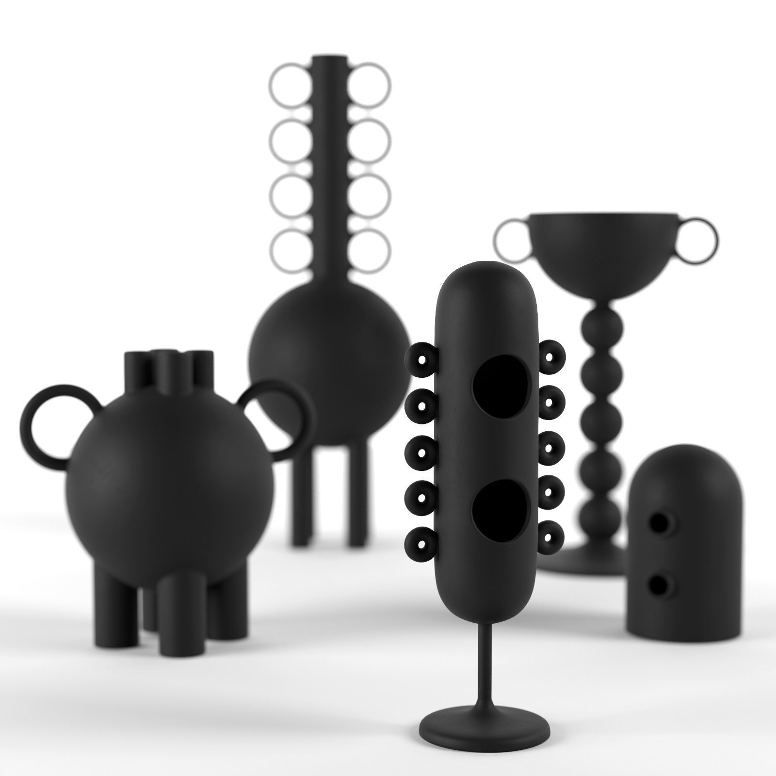 Les Noirs Decorative Objects 3D model | CGTrader
