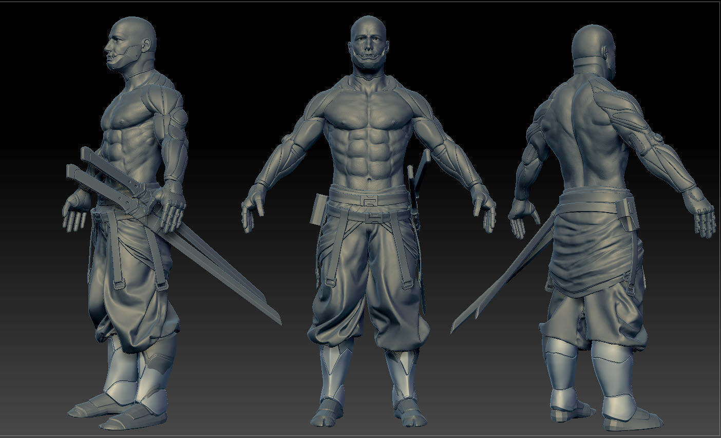 3D model Cyborg Yasha rigged VR / AR / low-poly rigged | CGTrader