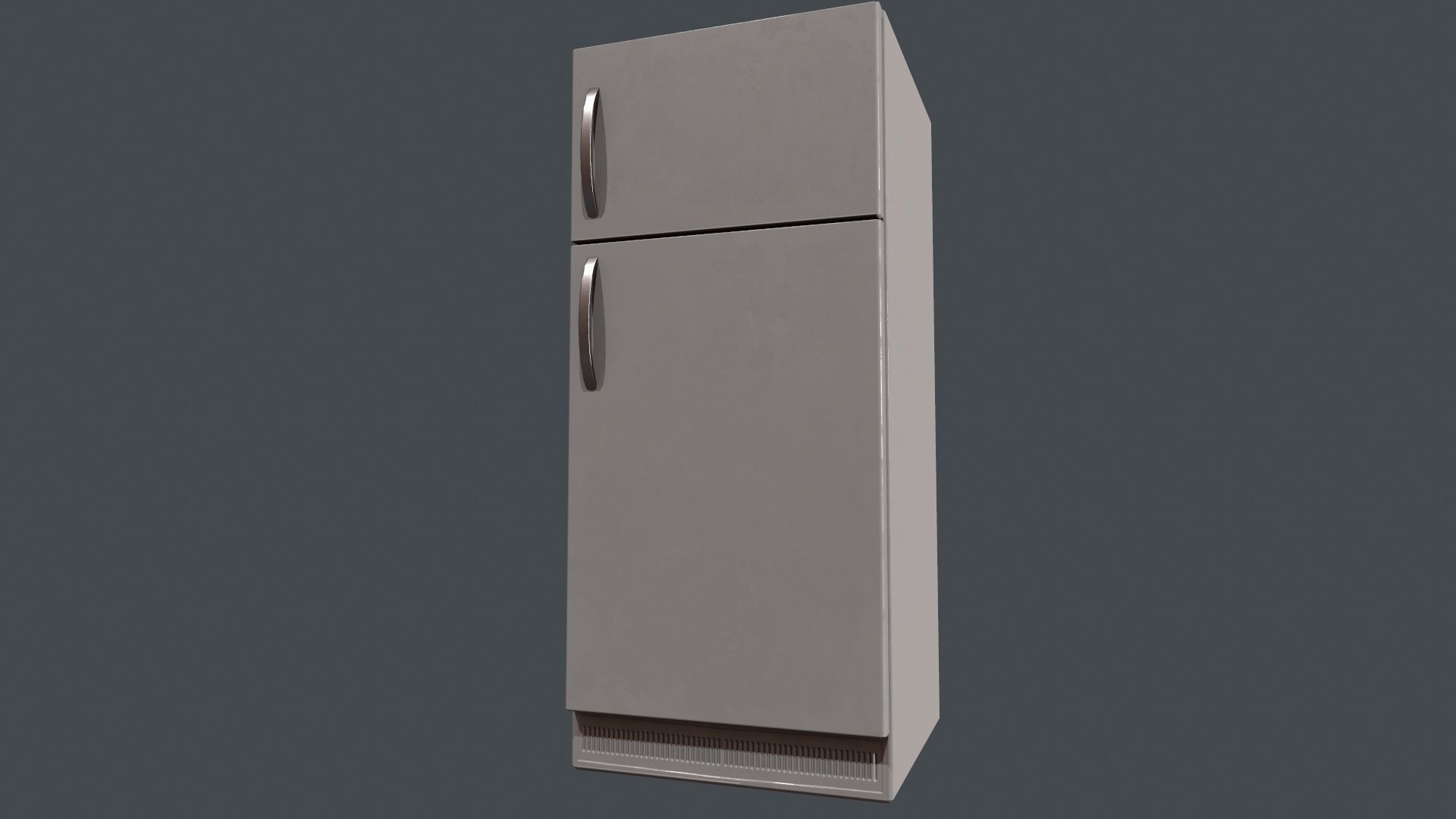 3D model Fridge - White Fridge - Simple Fridge VR / AR / low-poly ...