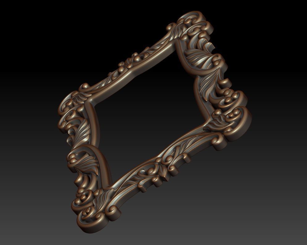 Decorative frame 8 3D model 3D printable | CGTrader