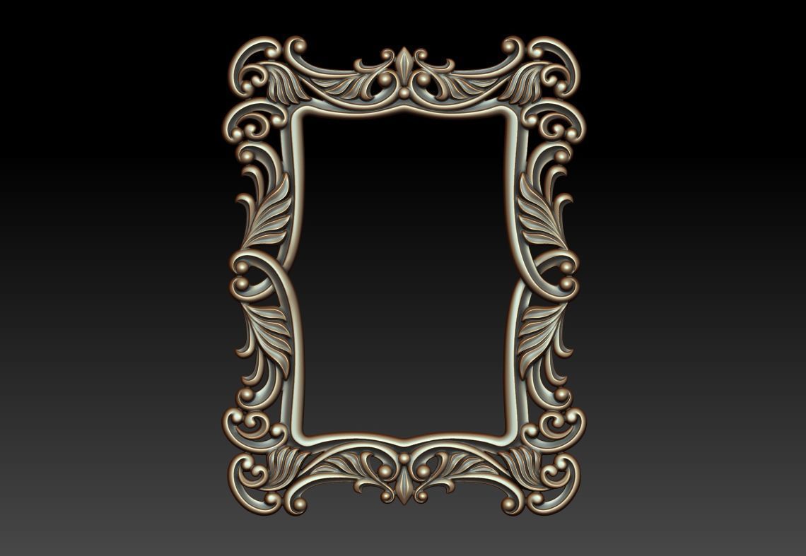 Decorative frame 8 3D model 3D printable | CGTrader