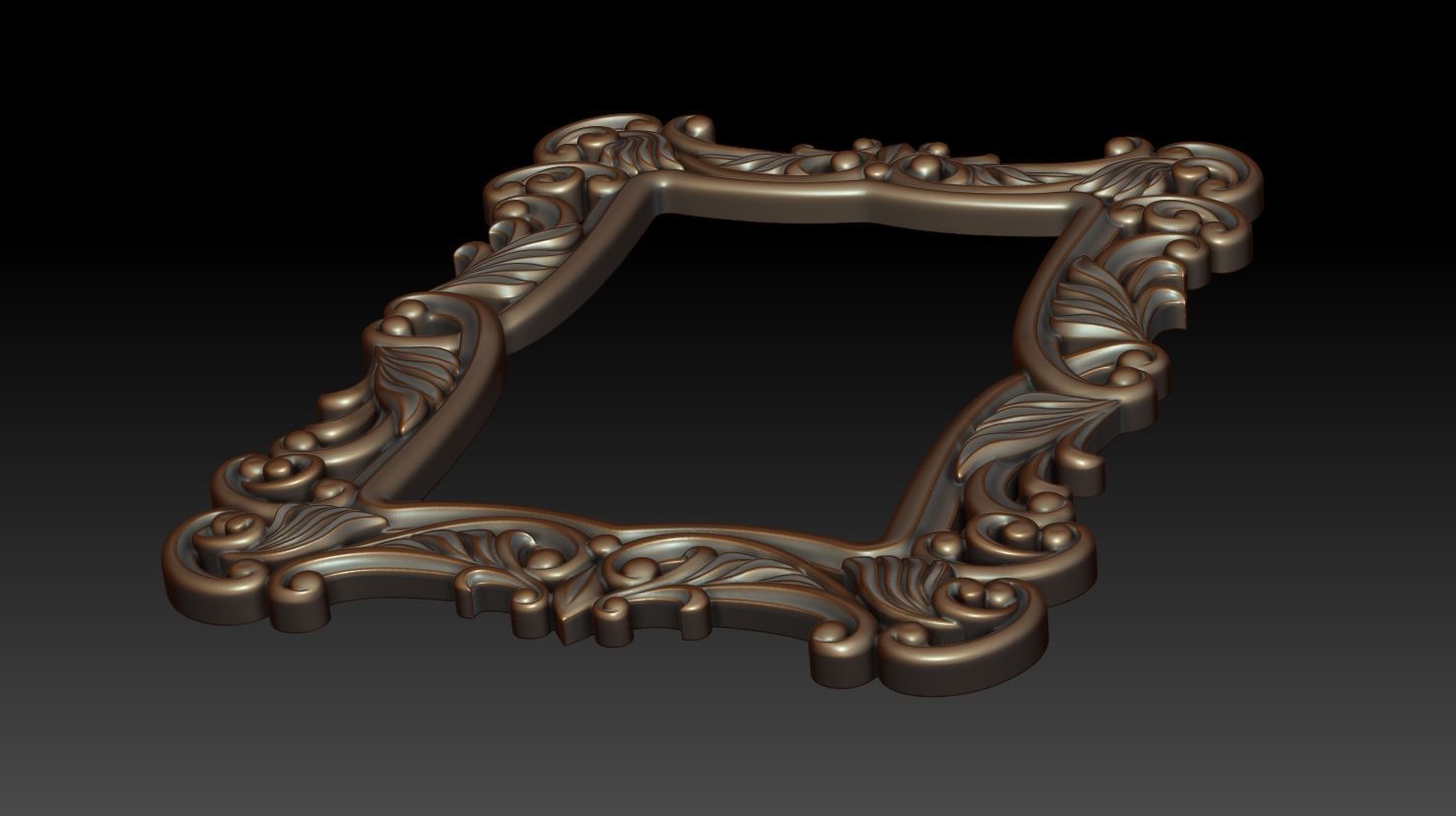 Decorative frame 8 3D model 3D printable | CGTrader