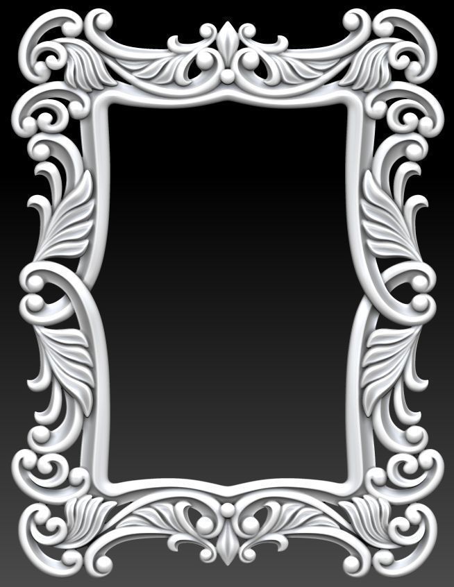 Decorative frame 8 3D model 3D printable | CGTrader