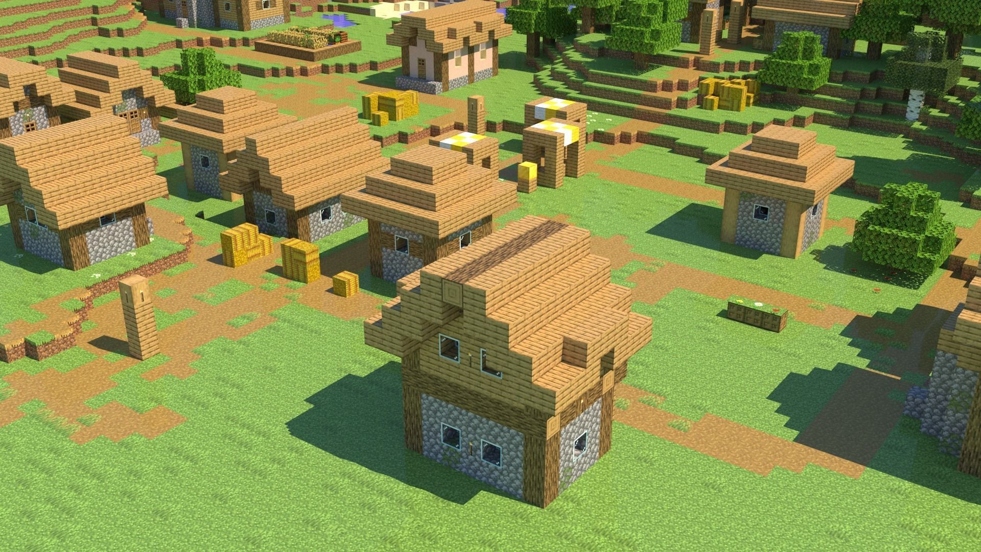 Minecraft Village 3D Model 3D model | CGTrader
