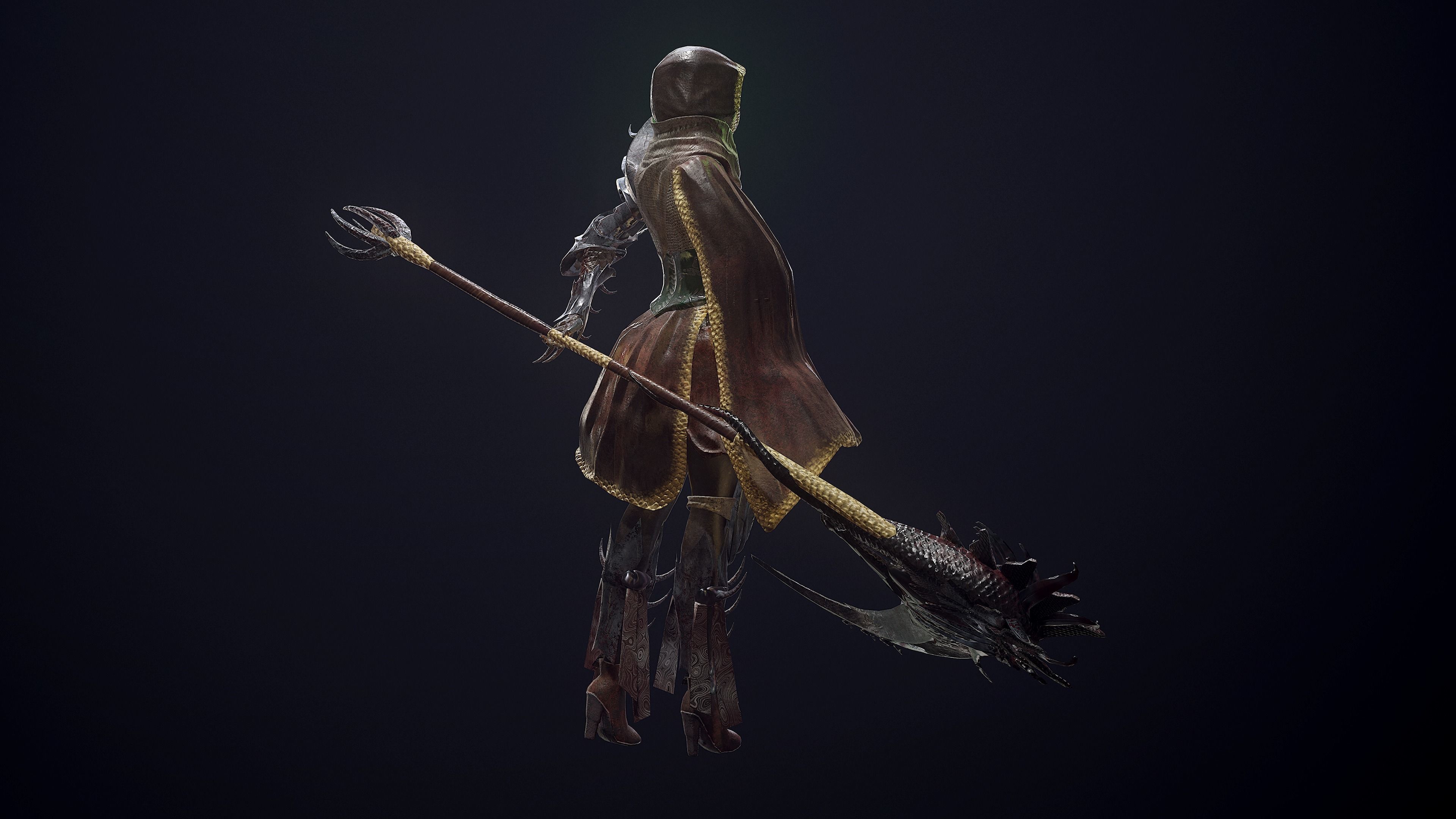 3D model Dragon Scythe weapon VR / AR / low-poly | CGTrader