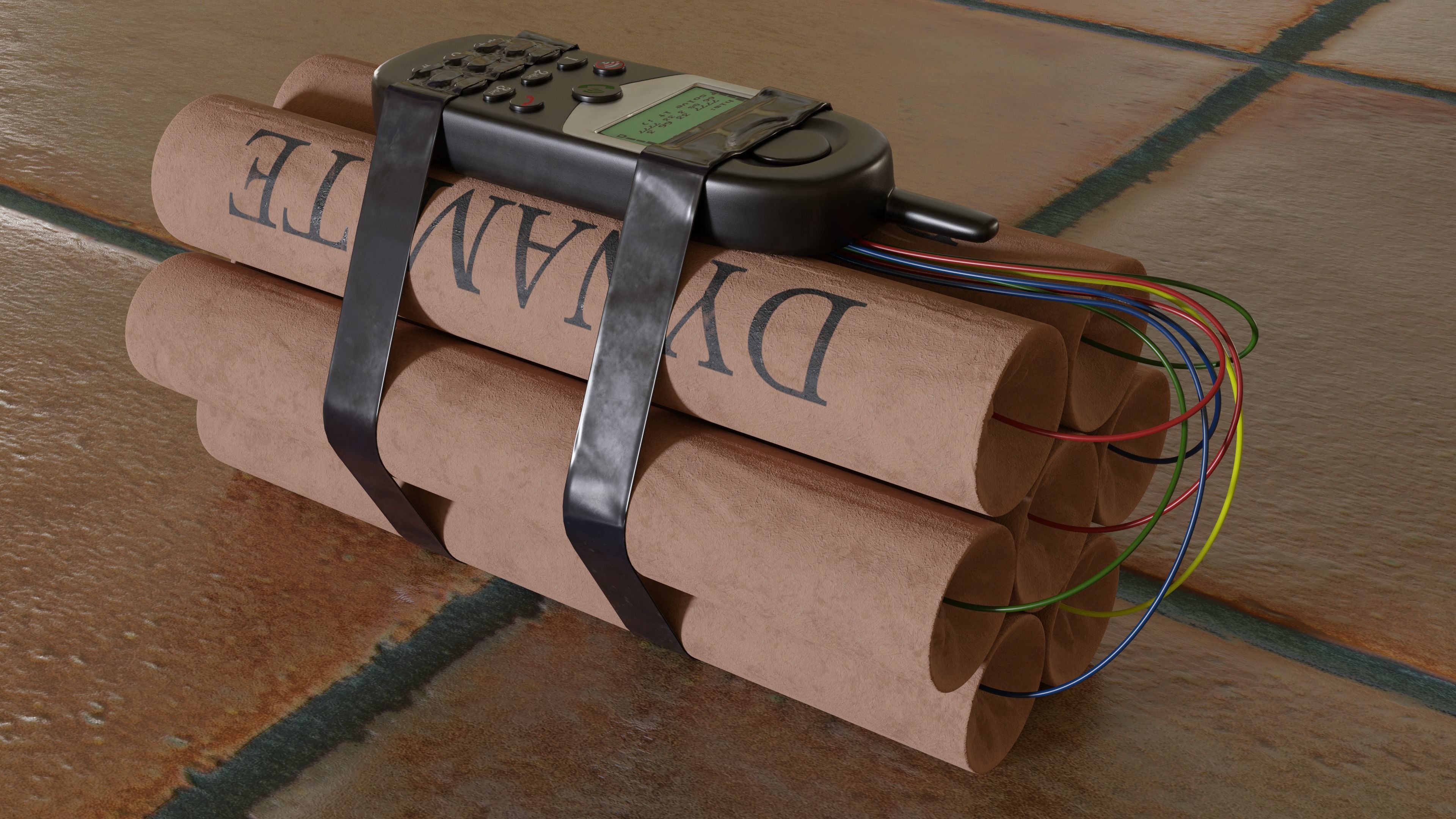 dynamite bomb realistic PBR 3D model | CGTrader