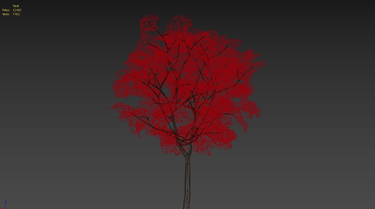 3D model Low Poly Tree Autumn Stylish VR / AR / low-poly | CGTrader