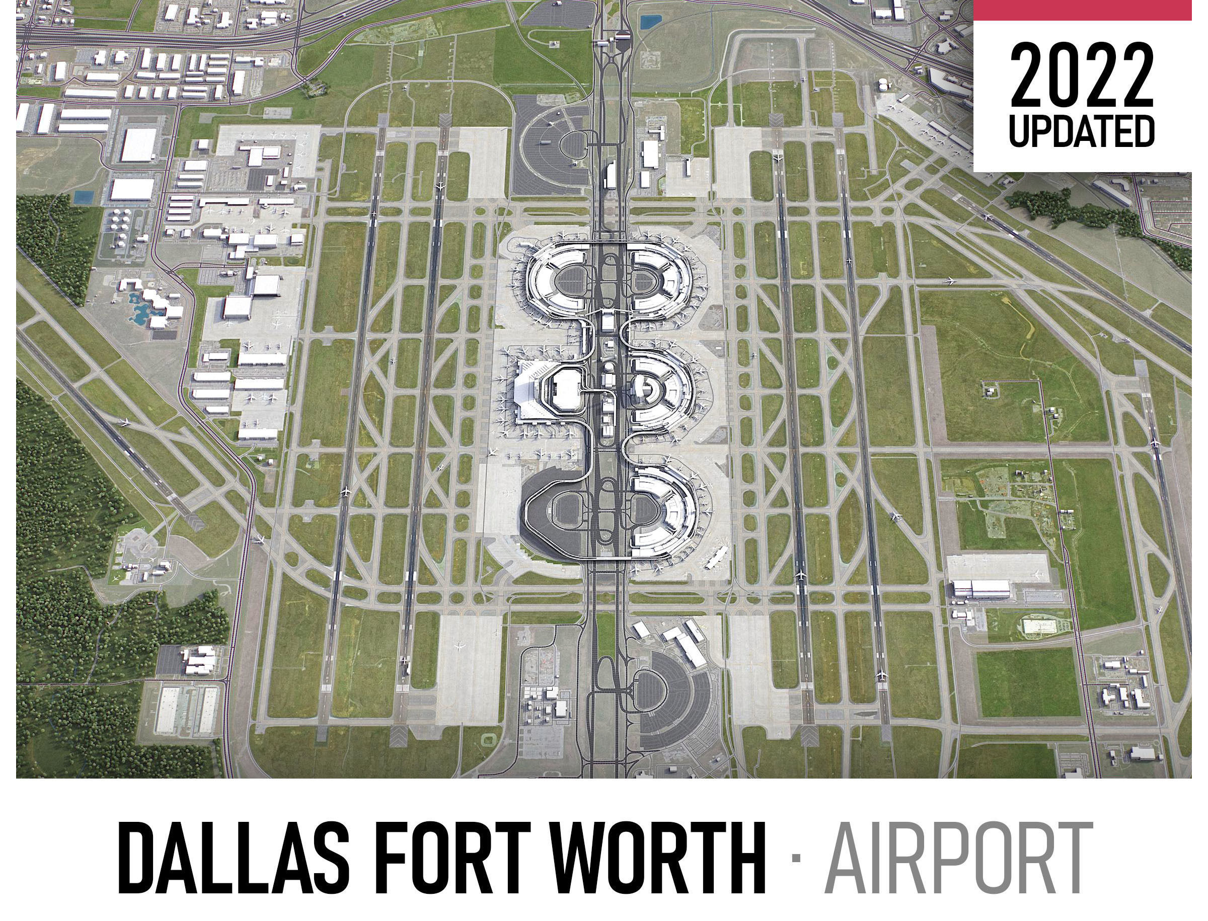 3D model Dallas - Fort Worth Airport VR / AR / low-poly | CGTrader