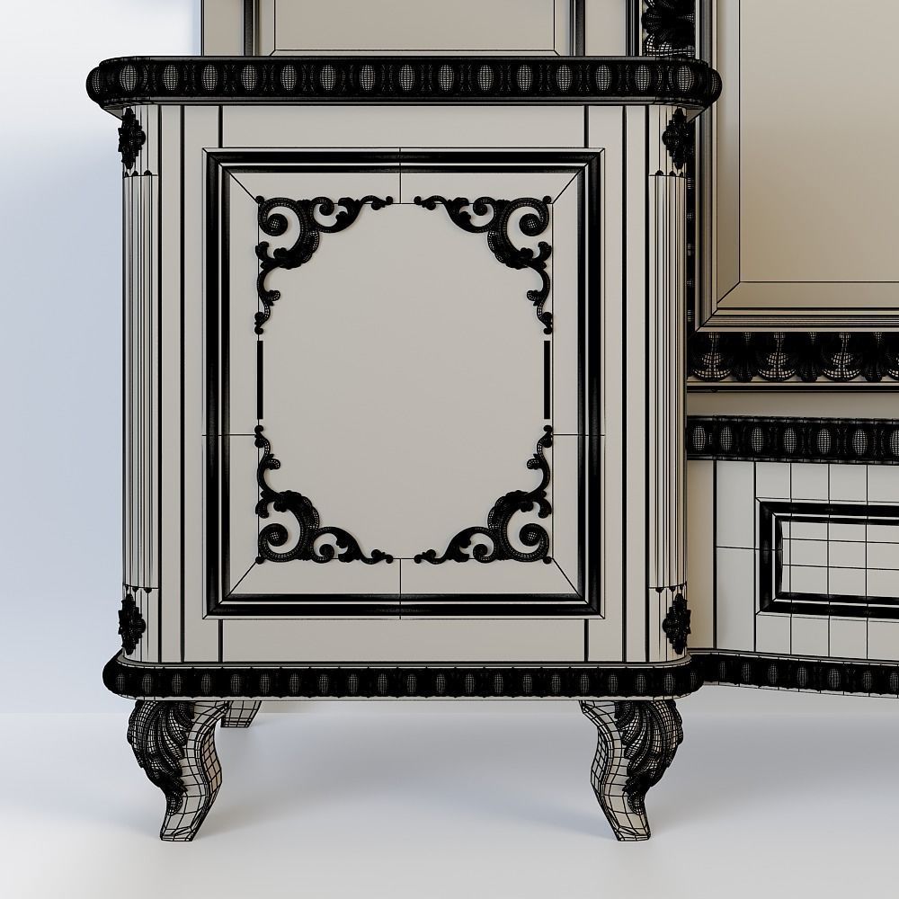 Classic dressing table 3D model | CGTrader