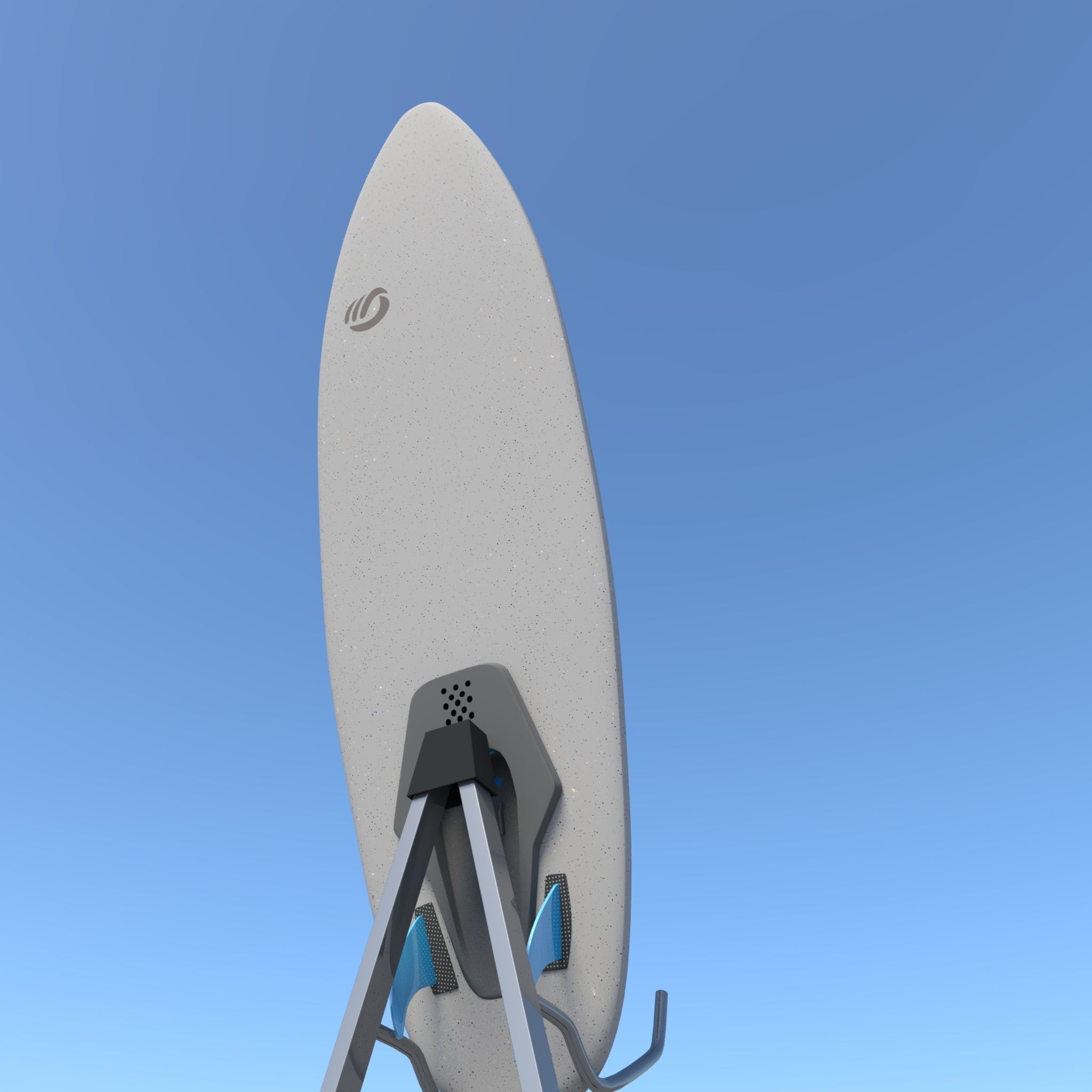 3D model powered surfboard VR / AR / low-poly | CGTrader