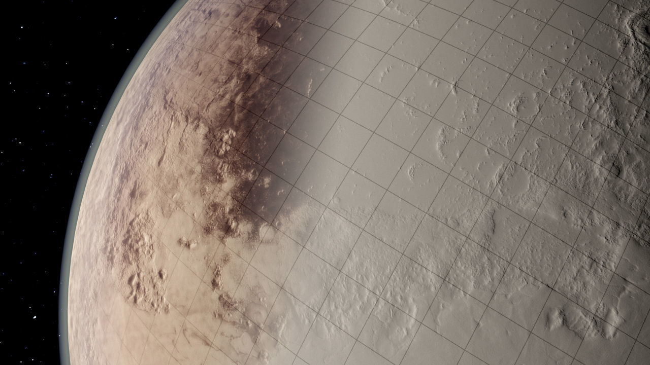 3D model DWARF PLANET---PLUTON 8K VR / AR / low-poly rigged animated ...