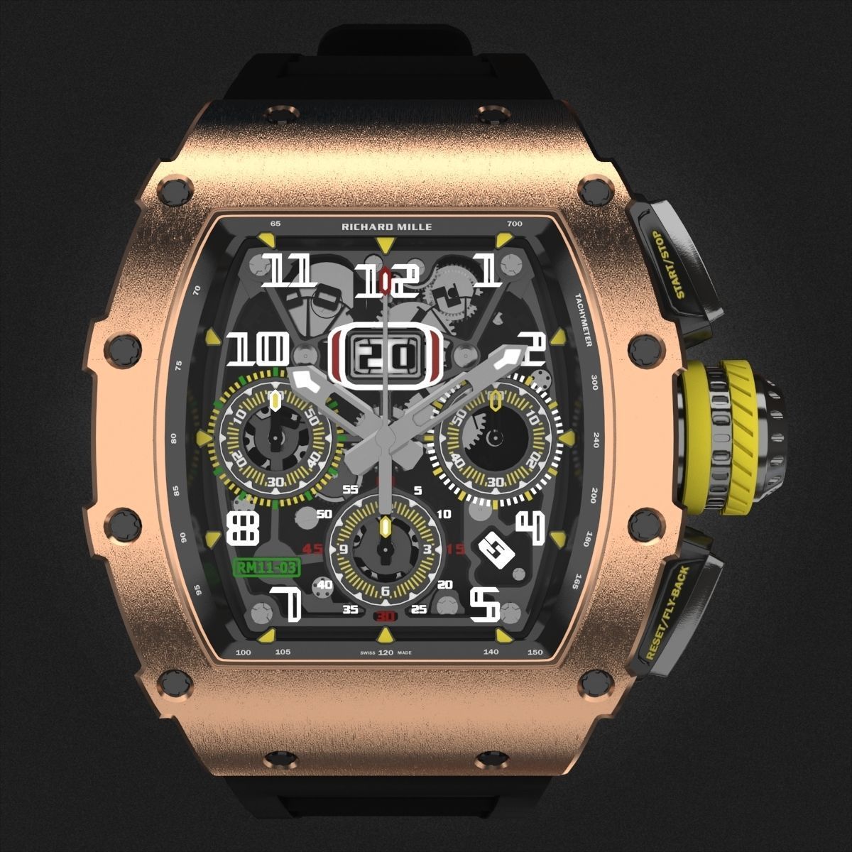 Richard Mille RM 11-03 watch 3D | CGTrader