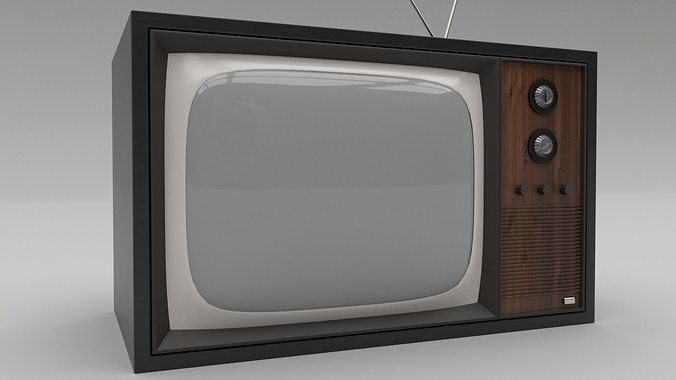 Retro TV 3D model | CGTrader
