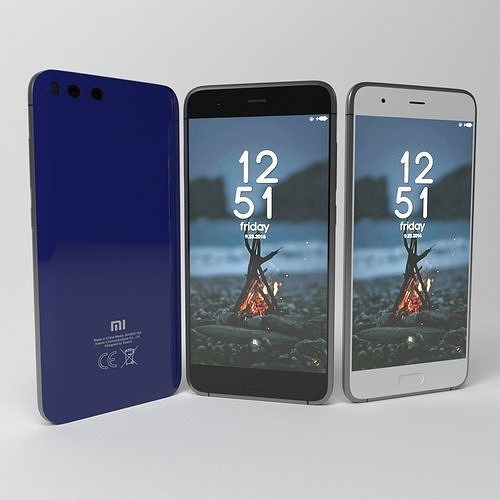Xiaomi Mi6 free 3D model | CGTrader