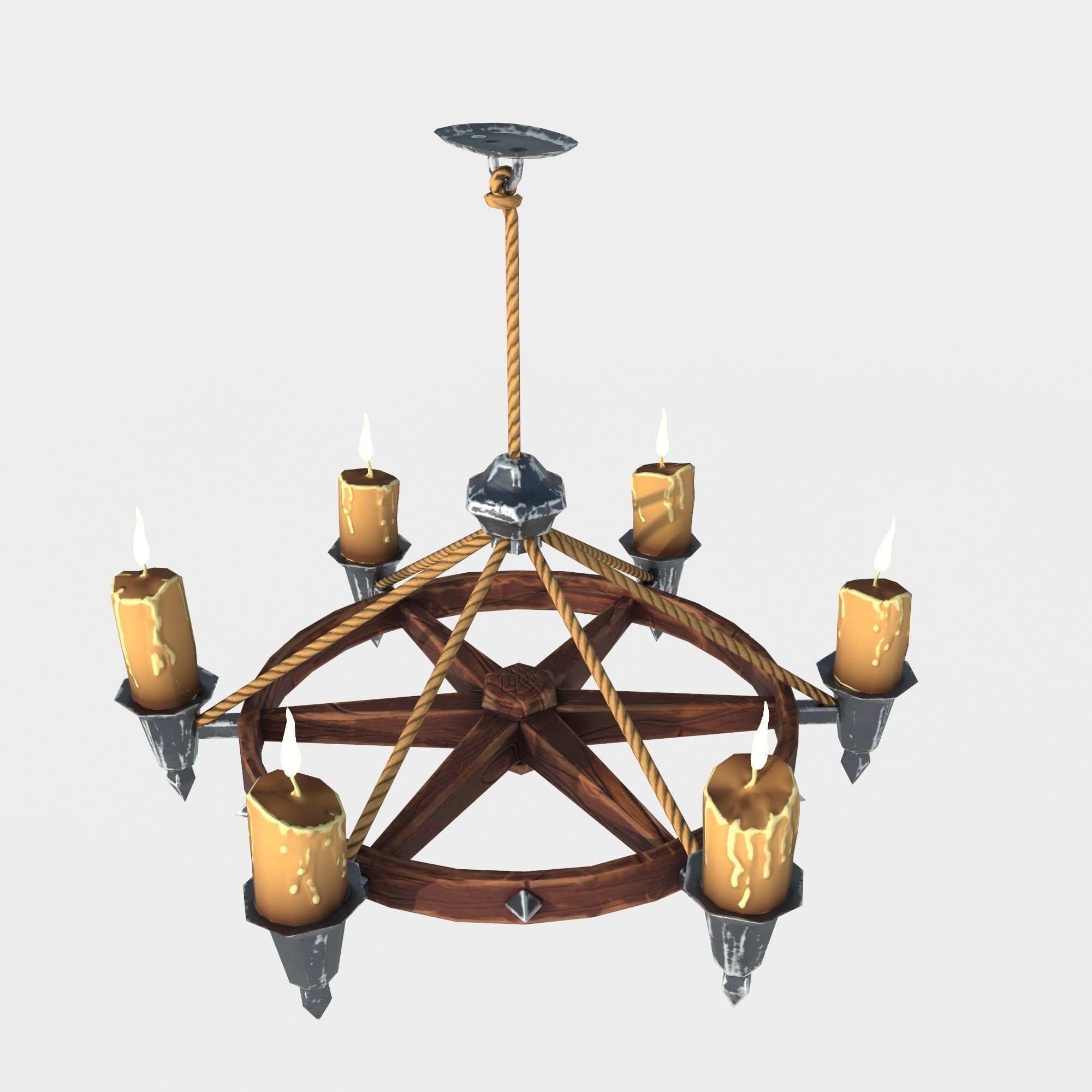3D model Stylized Chandelier VR / AR / low-poly | CGTrader