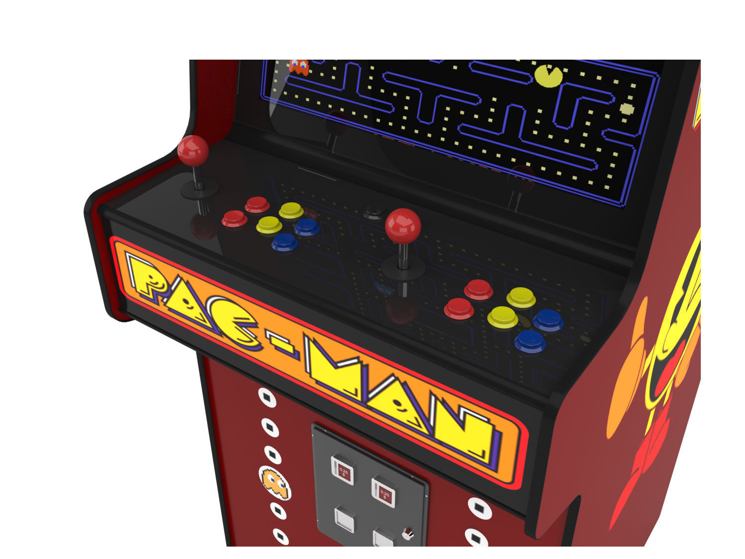 Arcade Atari Machine 3D model | CGTrader