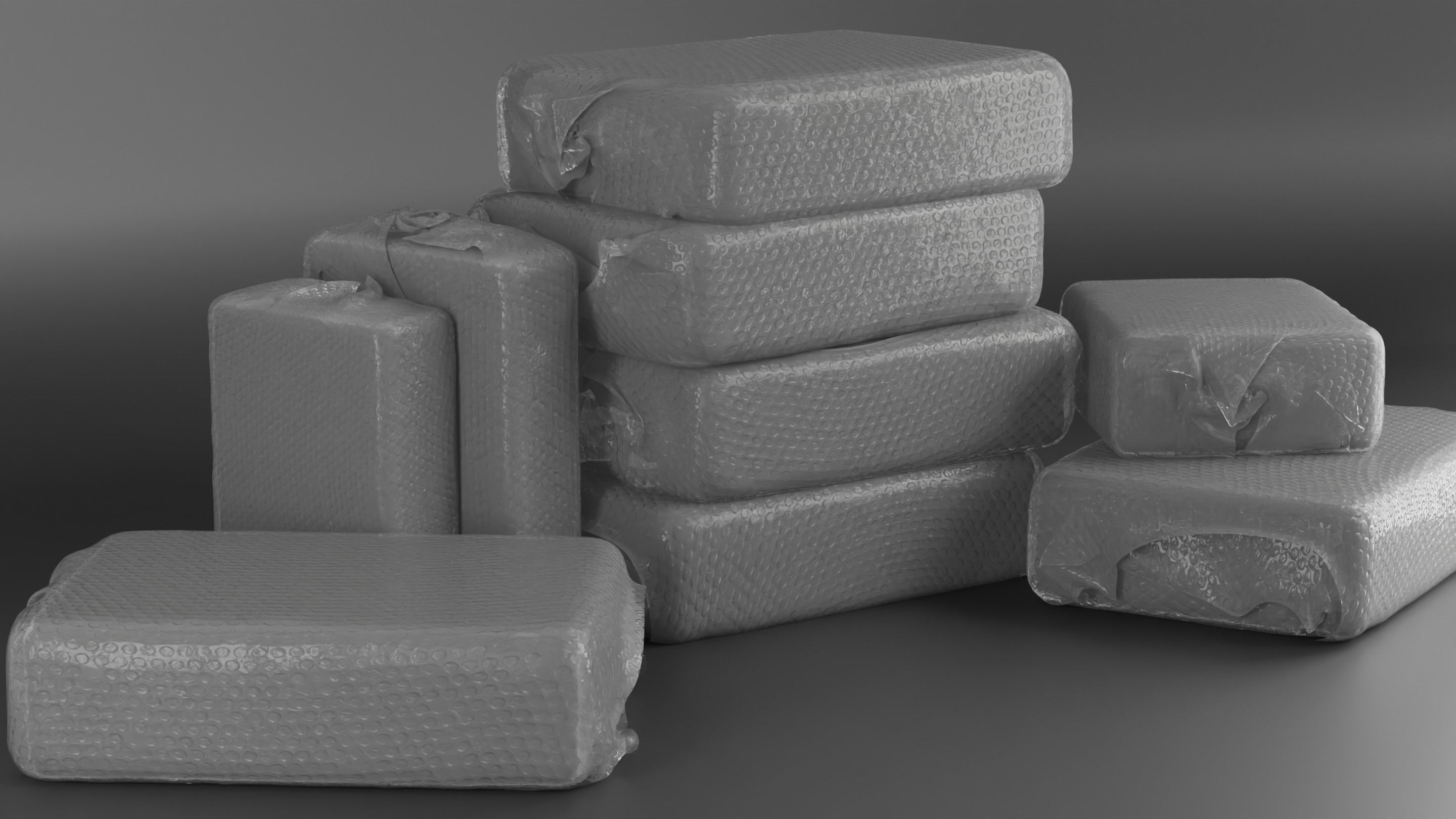 Bubble Wrap Objects 3D model | CGTrader