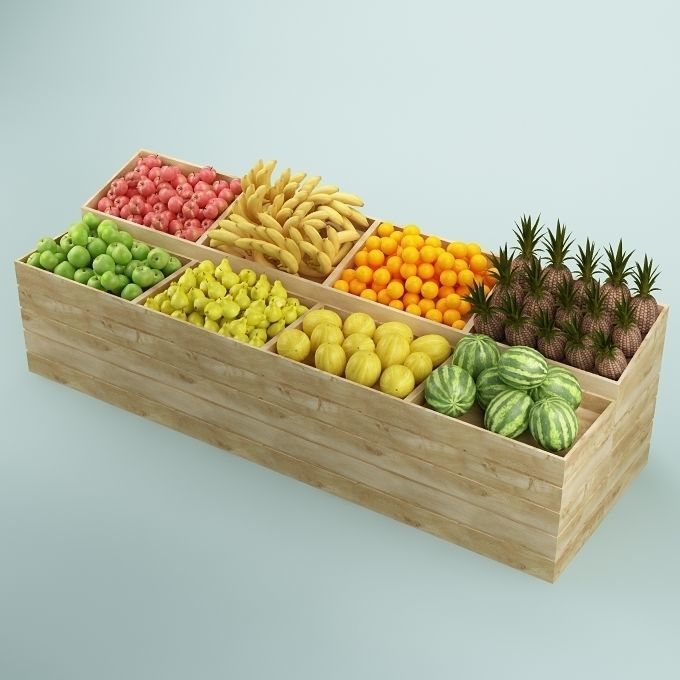 Store Fruits Stand 06 3D model | CGTrader
