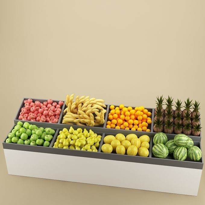 Store Fruits Stand 05 3D model | CGTrader