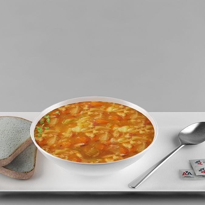 Food collection soup 3D Model MAX OBJ FBX - CGTrader.com
