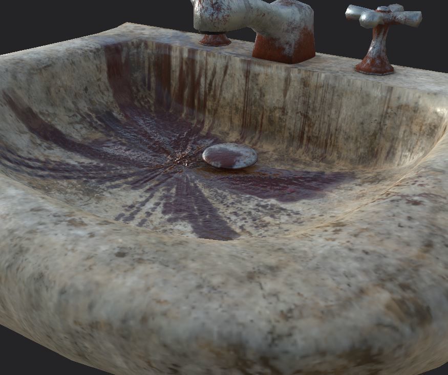 3D model Sink with 3 textures VR / AR / low-poly | CGTrader