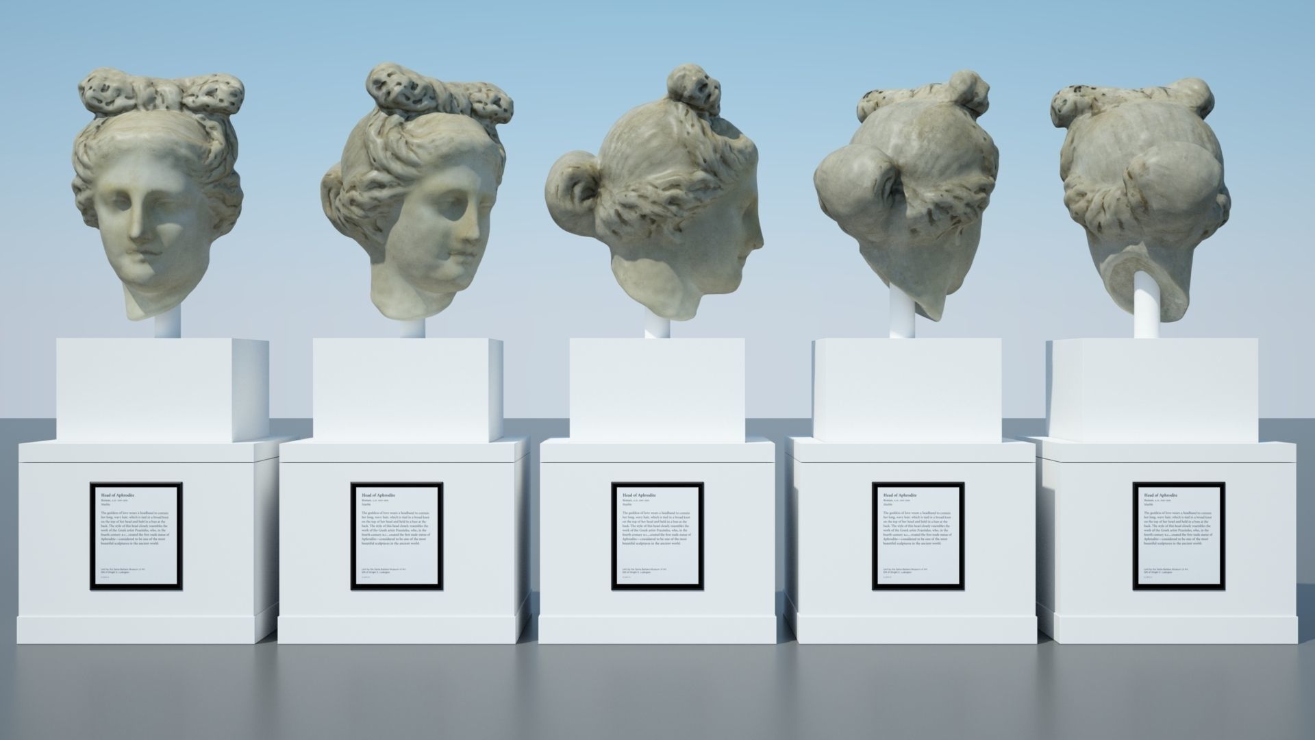 3D model Head of Aphrodite marble | CGTrader