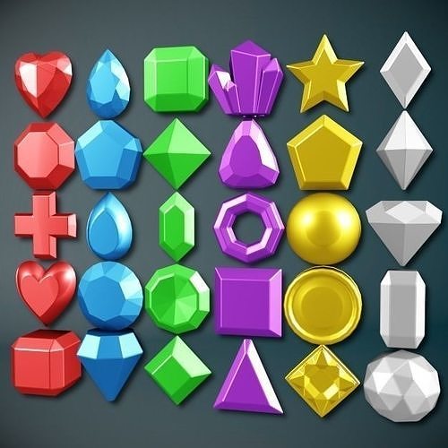 3D model Classic Gems Pack VR / AR / low-poly | CGTrader